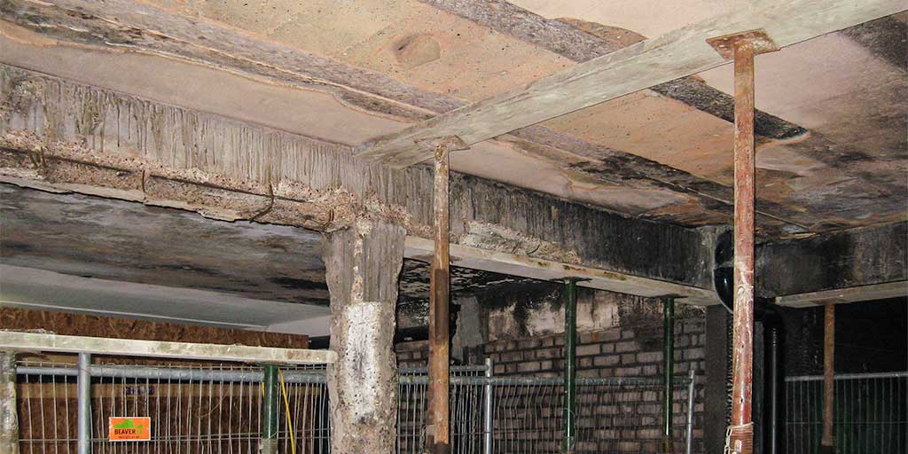 Fire Damaged Concrete - Sandberg